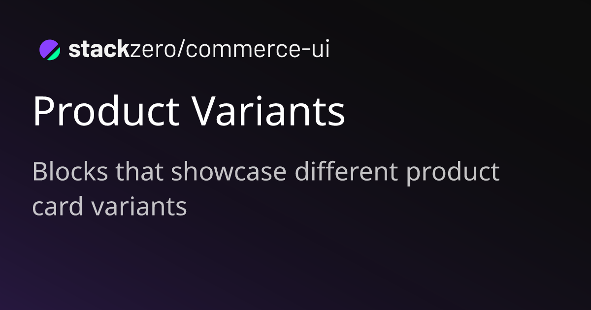 Product Variants